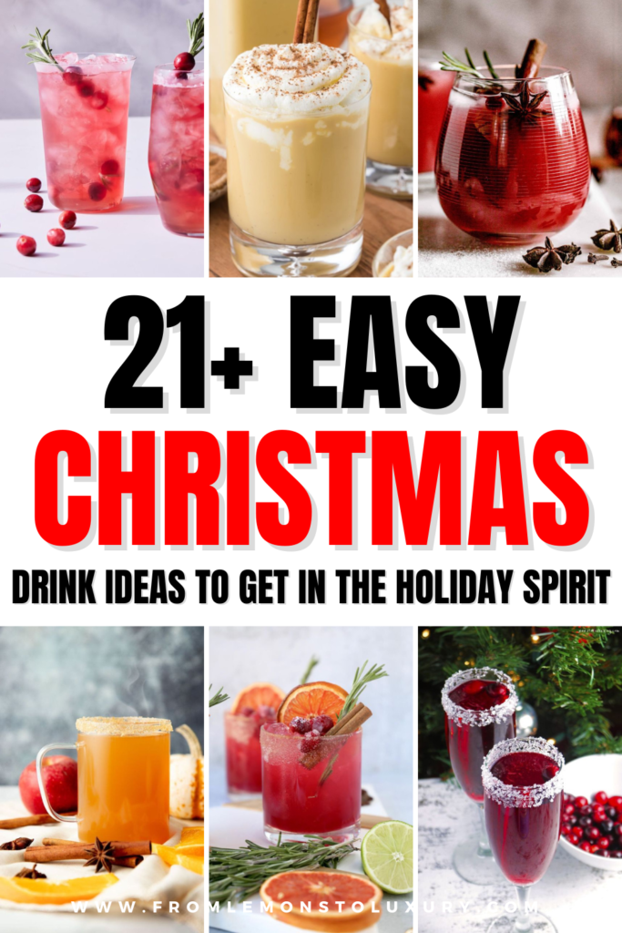 21+ Fun and Easy Christmas Drink Ideas To Get In The Holiday Spirit