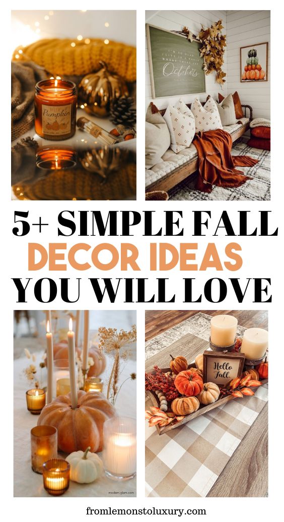 5+ Simple Fall Decor Ideas For The Home That You Will Love - From ...