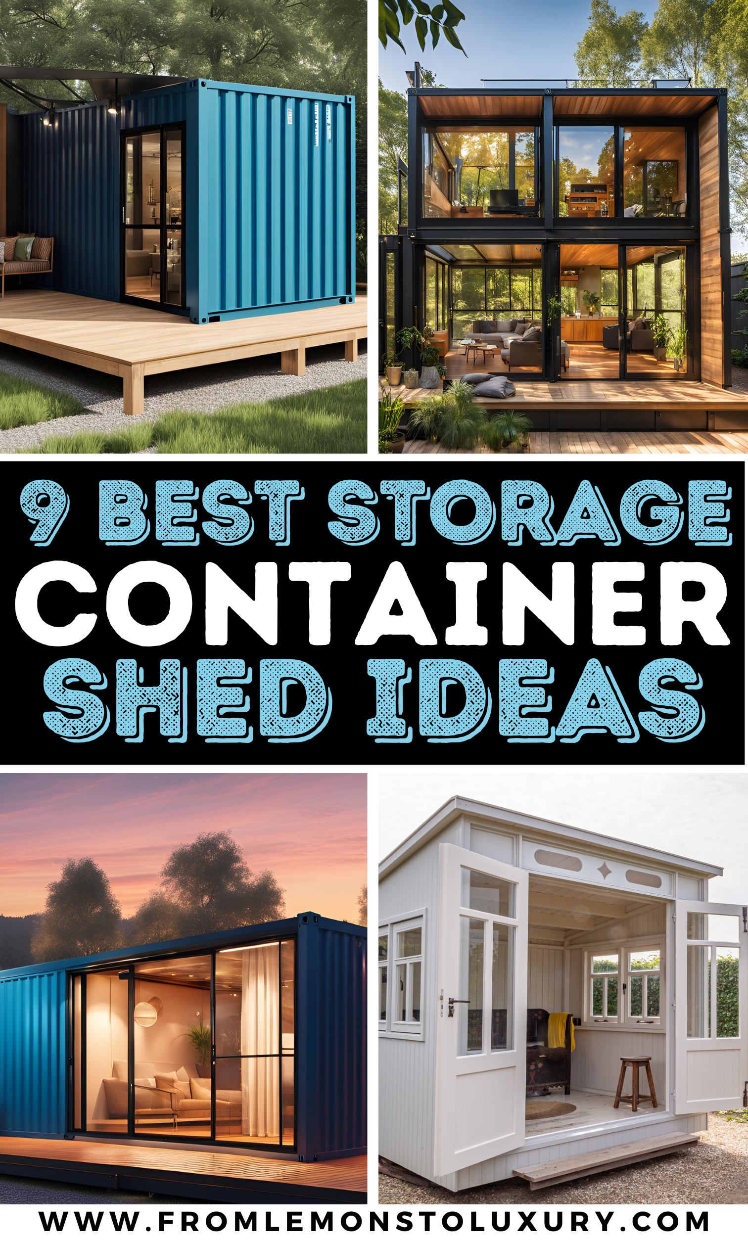 9+ Best Storage Container Shed Ideas That Look Clean - From Lemons To ...