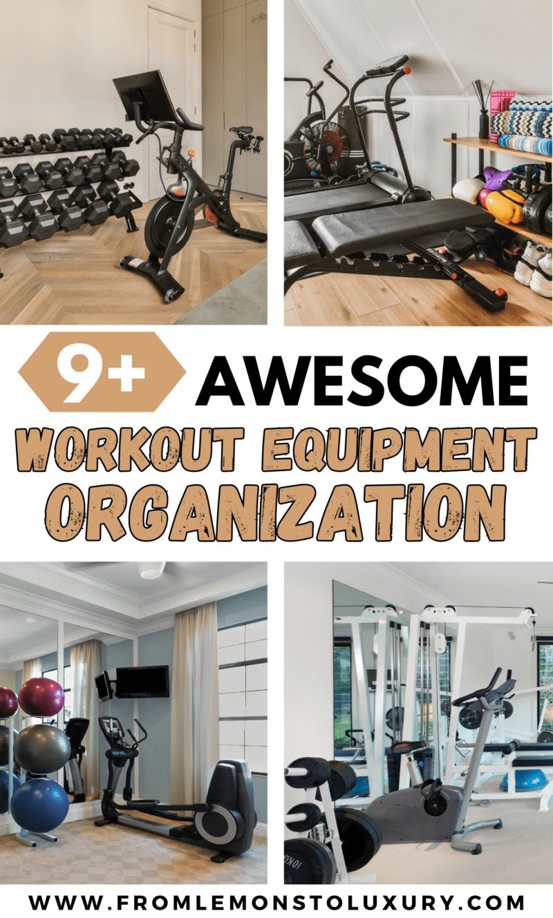 21+ Easy Ways To Organize Workout Equipment For Home Gyms - From Lemons ...