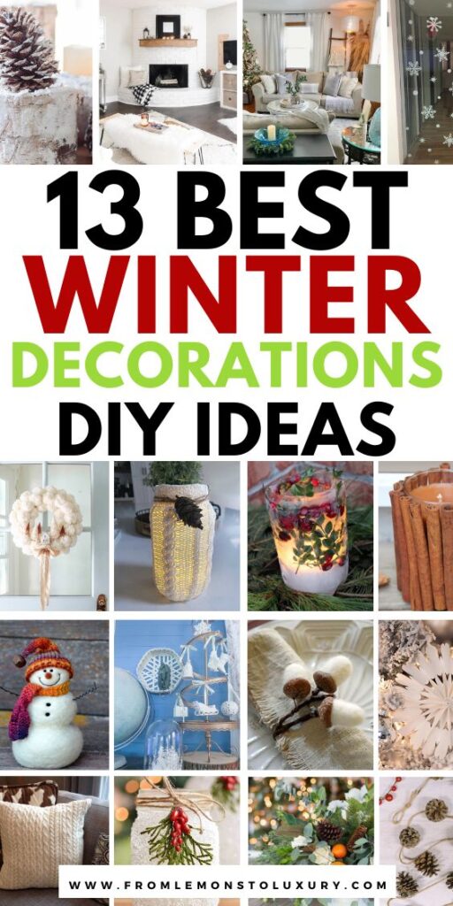 13+ Best Winter Decorations DIY that you will love - From Lemons To Luxury
