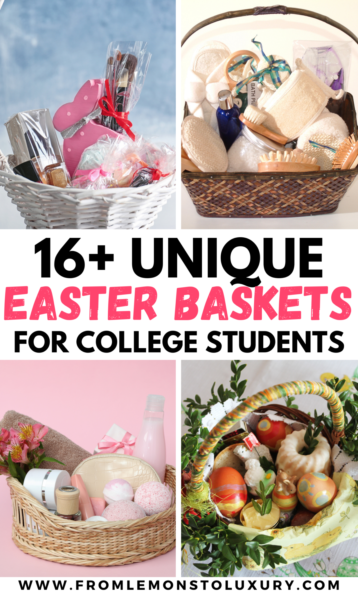 16+ Unique Easter Basket Ideas For College Students - From Lemons To Luxury
