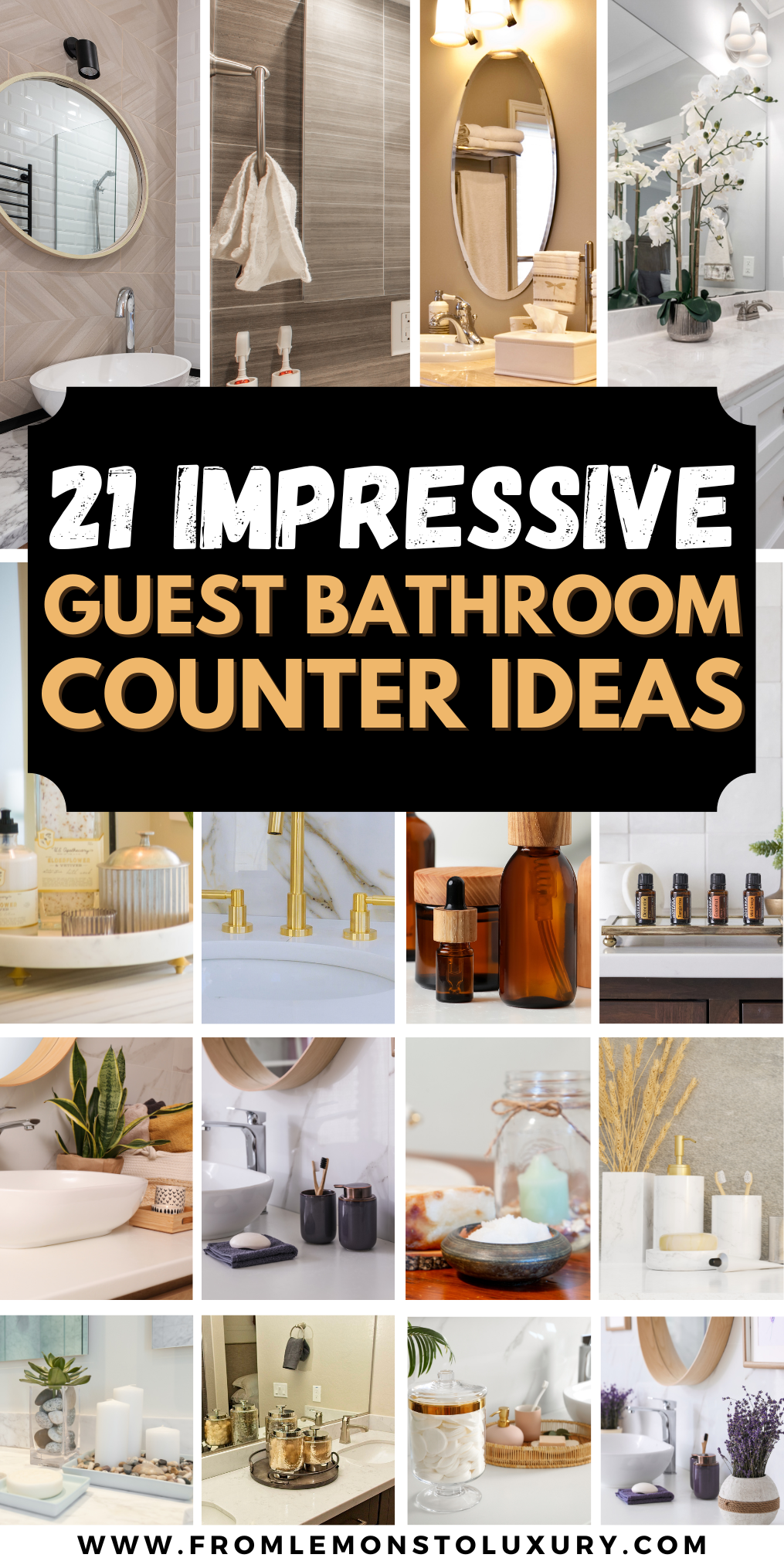 21+ Actually Amazing Guest Bathroom Counter Ideas That Will Elevate ...