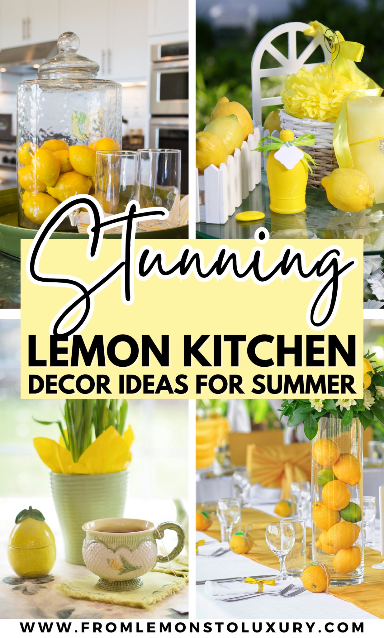 21+ Insanely Cute Lemon Decor Kitchen Ideas For Summer - From Lemons To ...
