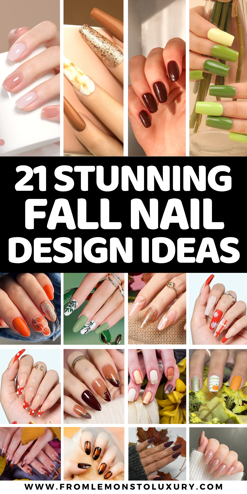 21+ Most Stunning Fall Nail Designs To Copy - From Lemons To Luxury