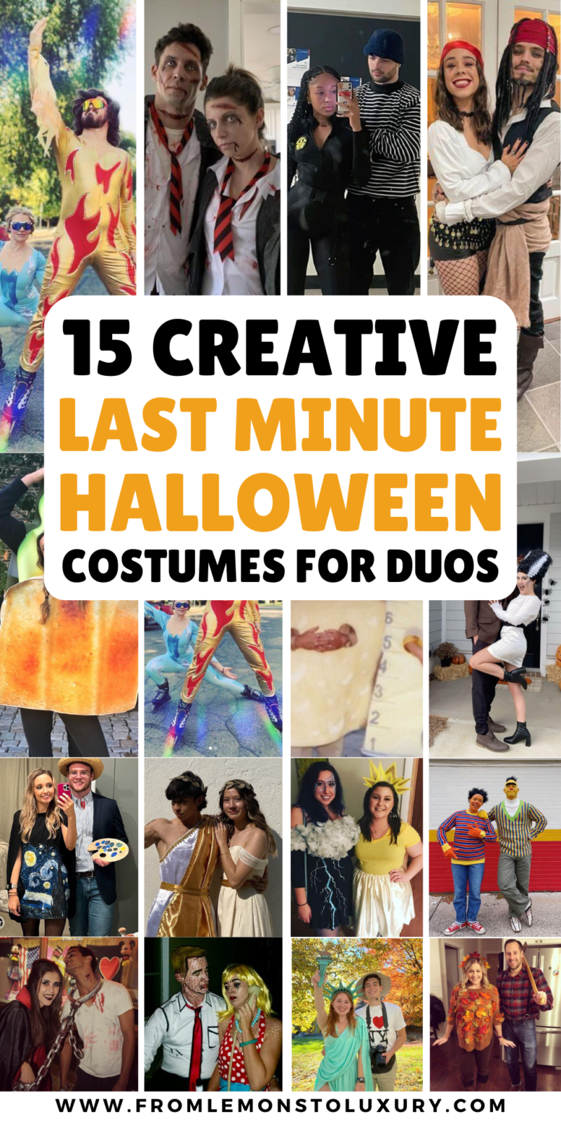 15+ Most Impressive Last Minute Halloween Costumes For Duos - From ...