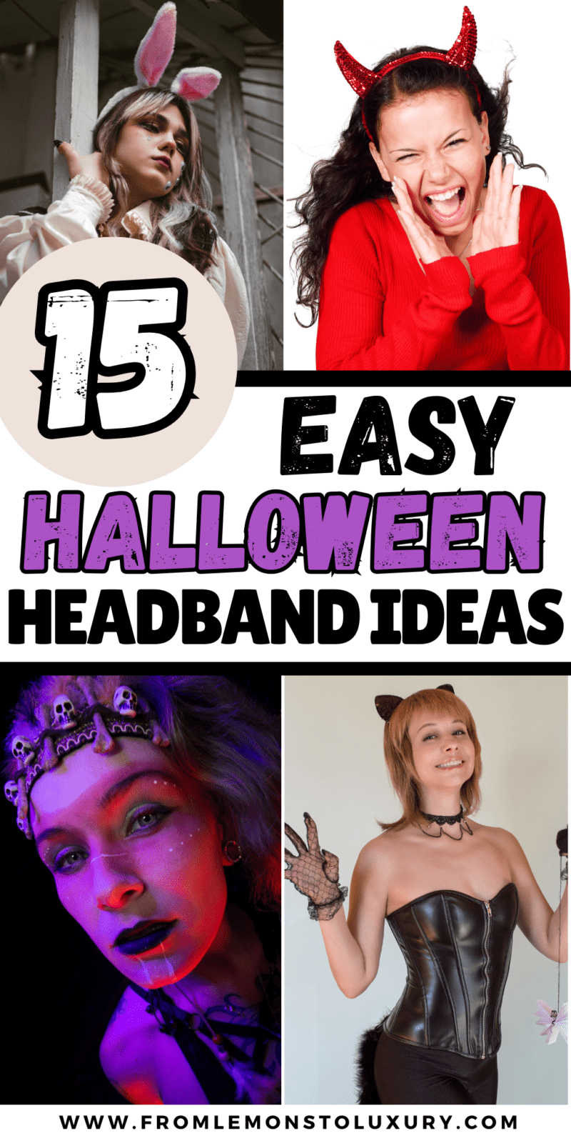 15+ Easy Halloween Headbands for Last Minute Costumes - From Lemons To ...