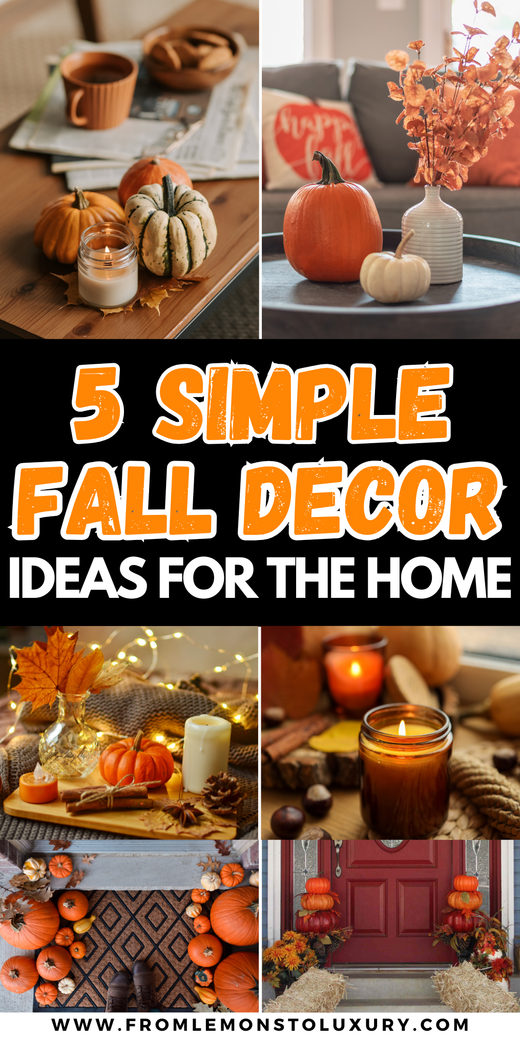 5+ Simple Fall Decor Ideas For The Home That You Will Love - From ...