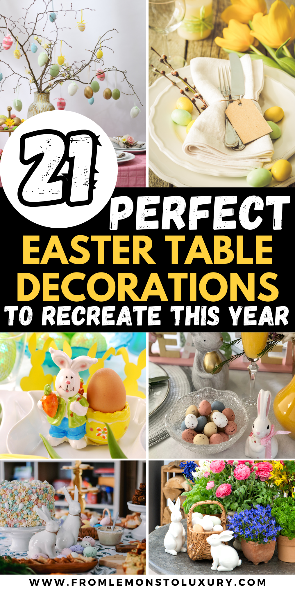 21+ Most Stunning Easter Table Decorations To Recreate This Year - From ...