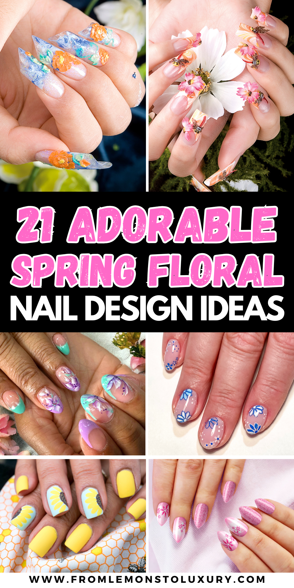 21+ Insanely Cute Spring Break Nails For A Seasonal Look - From Lemons ...