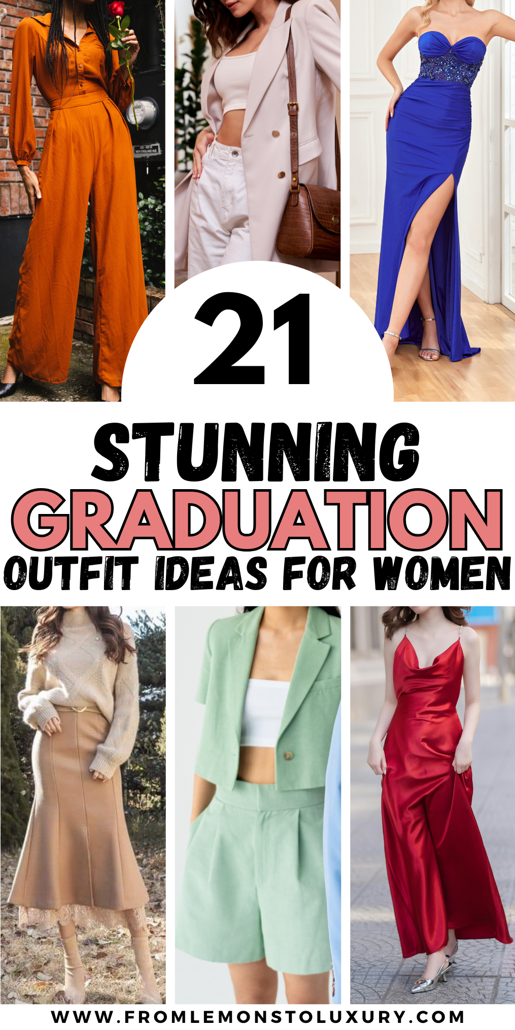 21+ Hottest Graduation Outfit Ideas That Are Memorable - From Lemons To ...