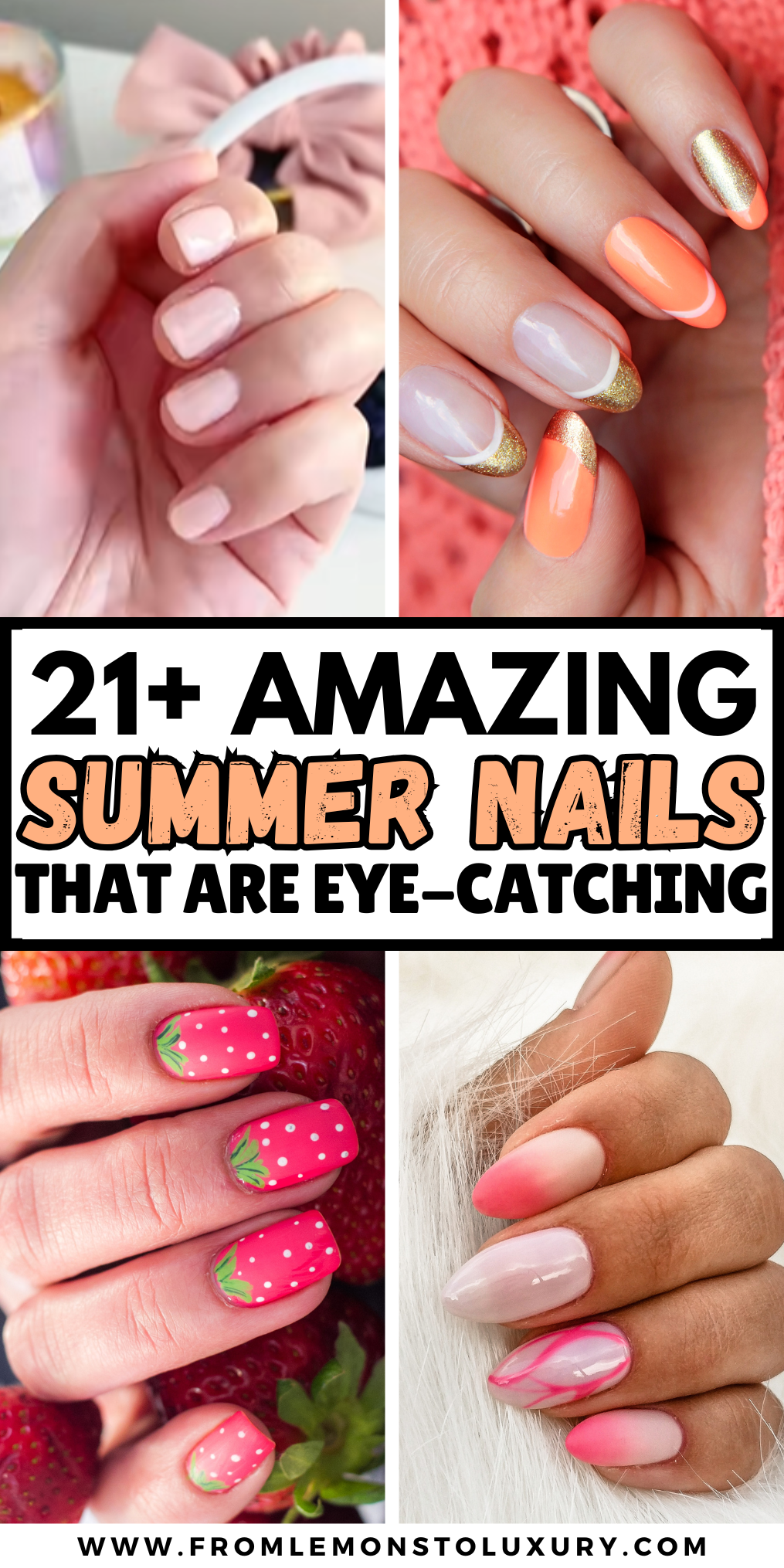 21+ Summer Nails That Will Have You Ready for Sunny Days - From Lemons ...