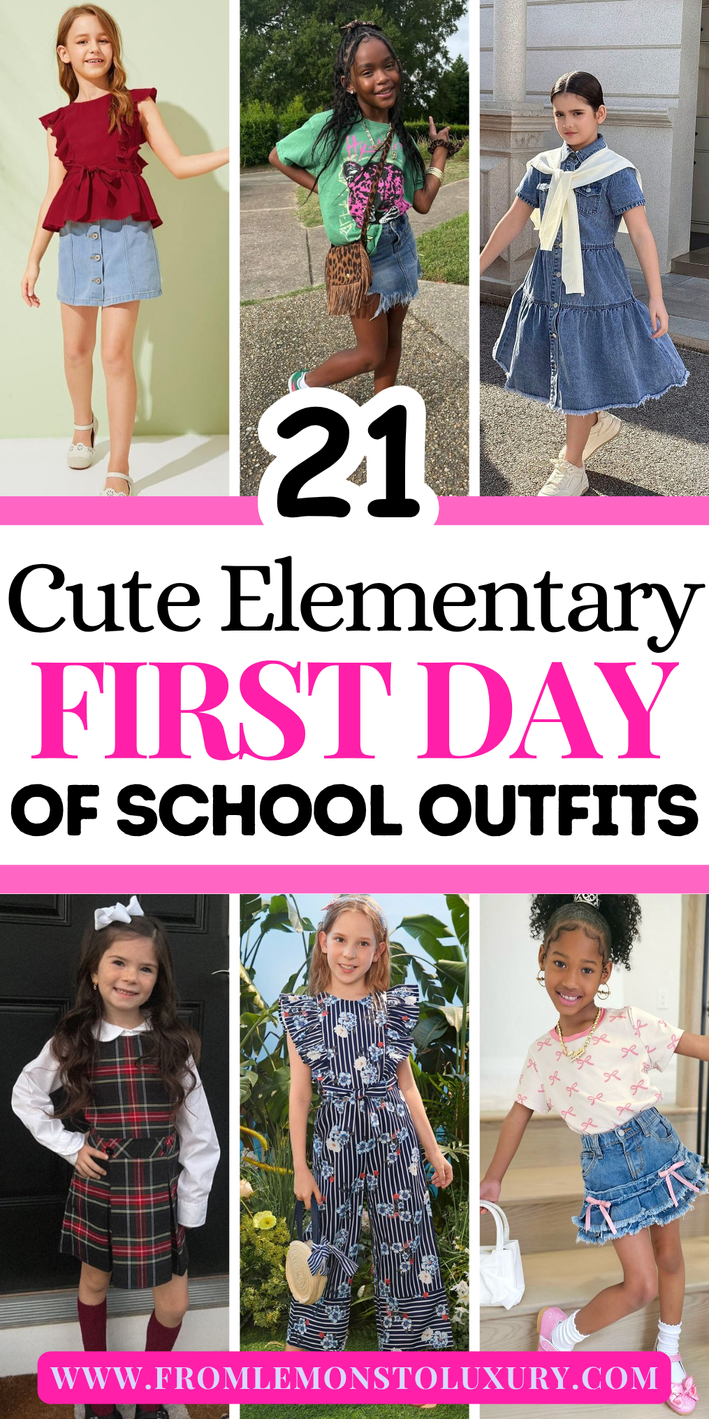 21+ Cute Elementary First Day of School Outfits to Start the Year in ...