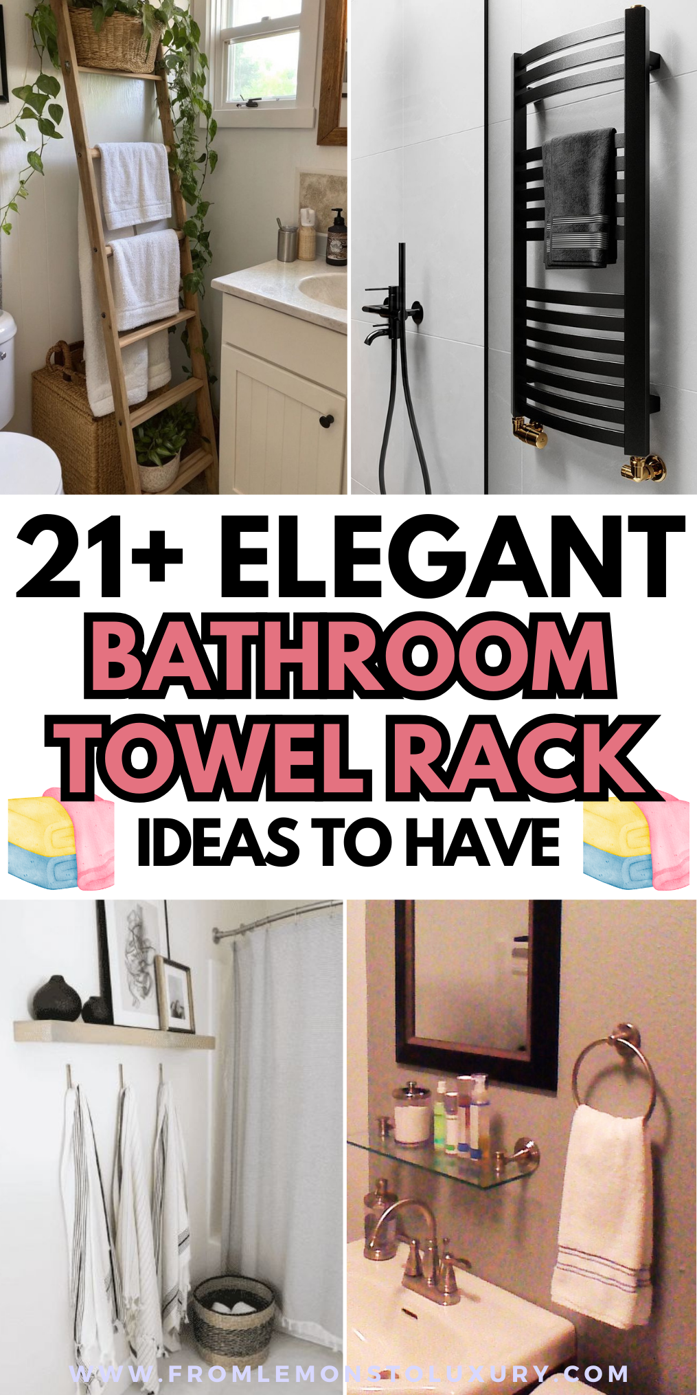 15+ Bathroom Towel Rack Ideas for Style and Function - From Lemons To ...