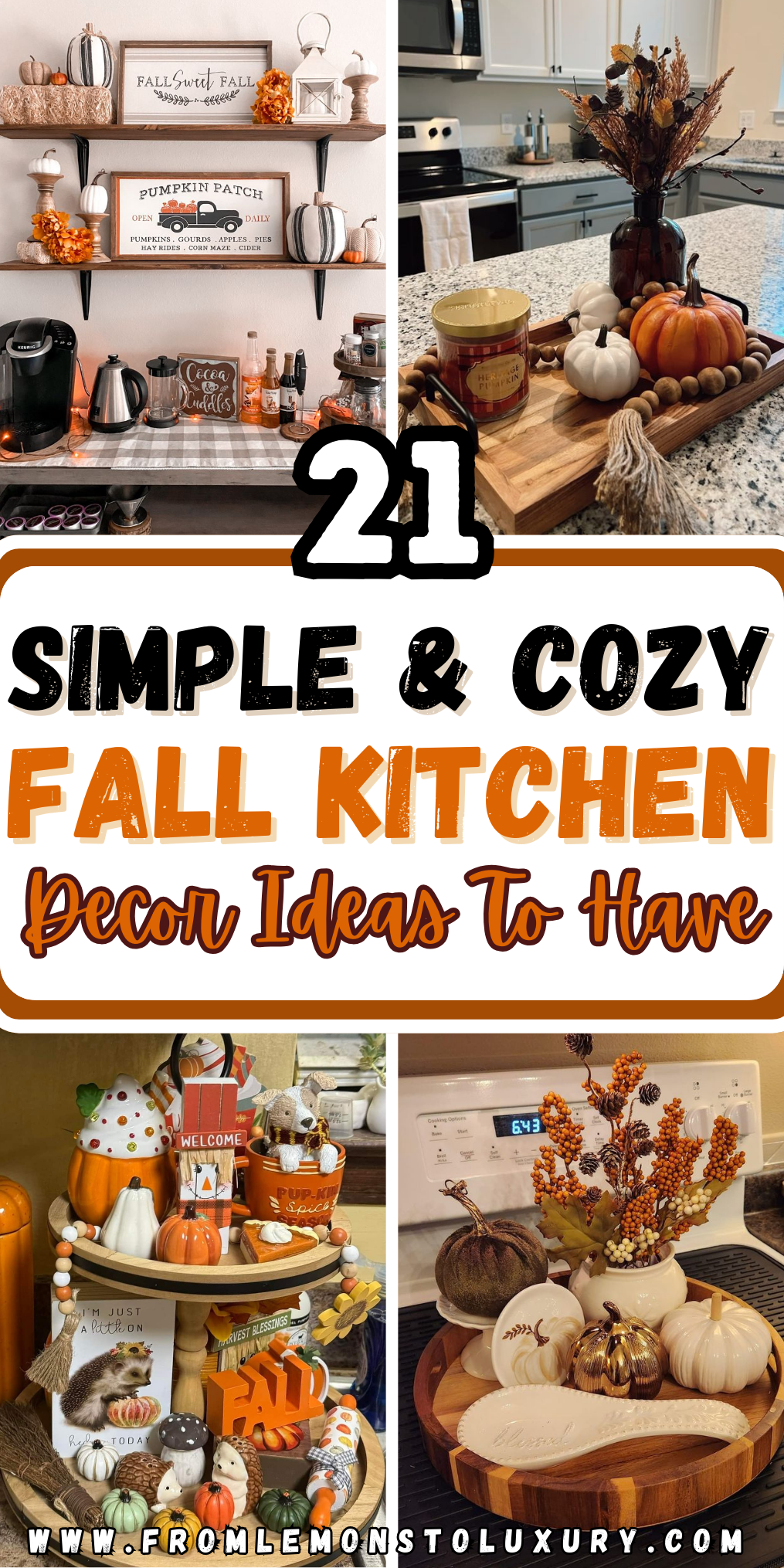 21+ Insanely Cozy Fall Tiered Tray Decor Ideas To Style Your Home ...