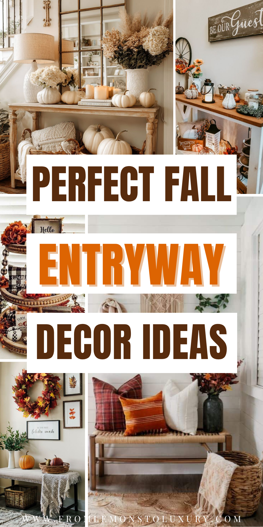 17+ Charming Fall Entryway Decor Ideas To Welcome Guests - From Lemons ...