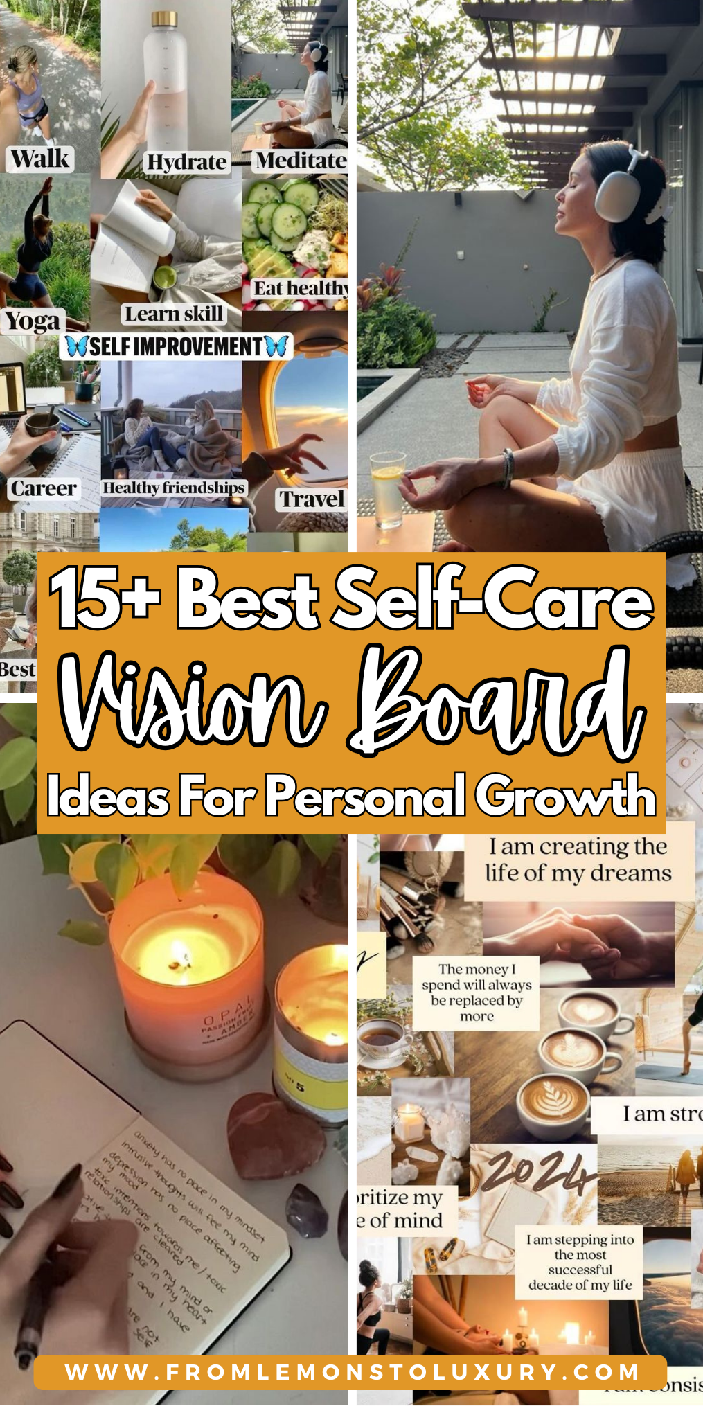 15+ Inspiring Self-Care Vision Board Ideas for Personal Growth - From ...