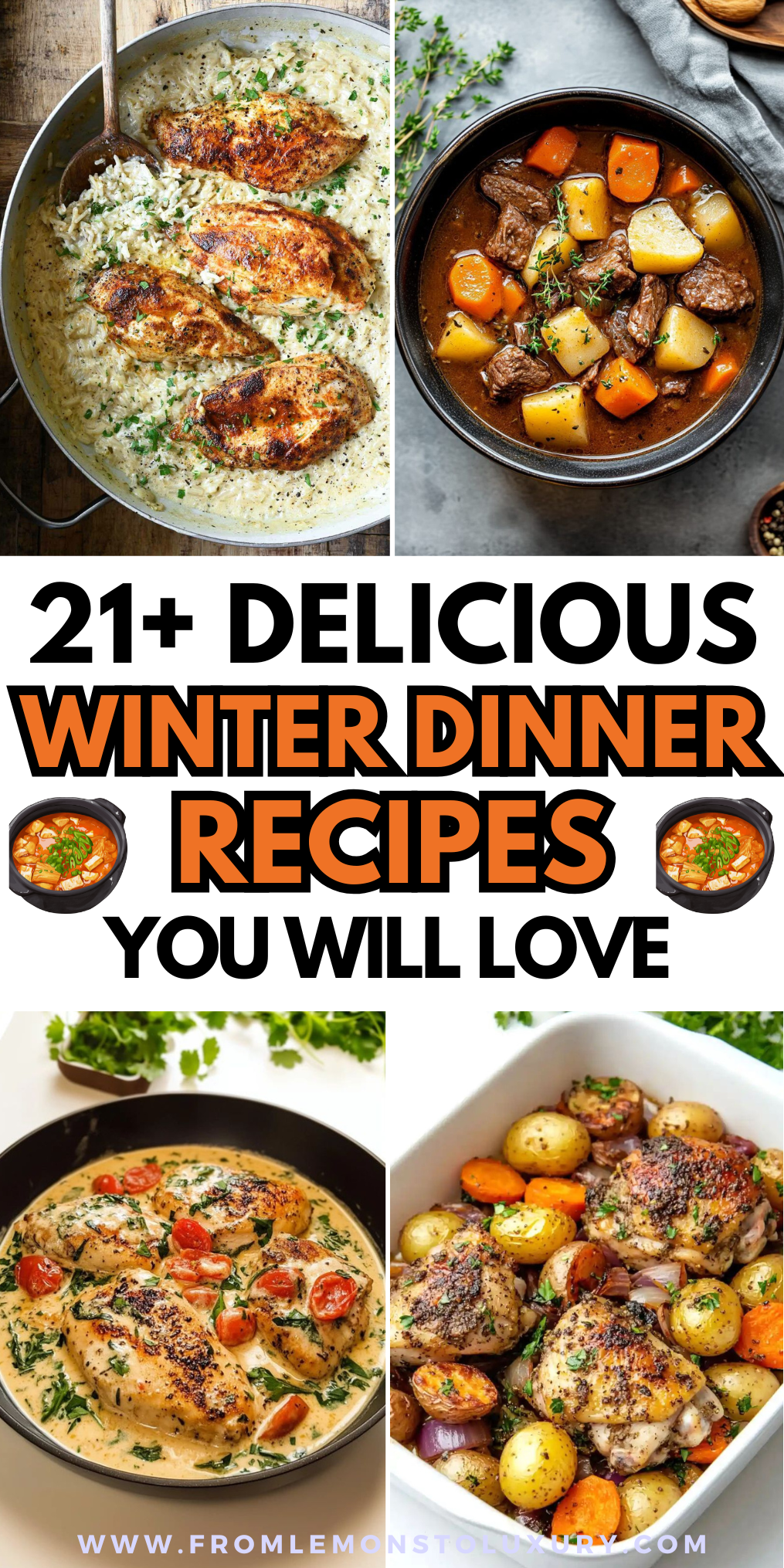 21+ Hearty Winter Dinner Recipes for Cold Nights - From Lemons To Luxury