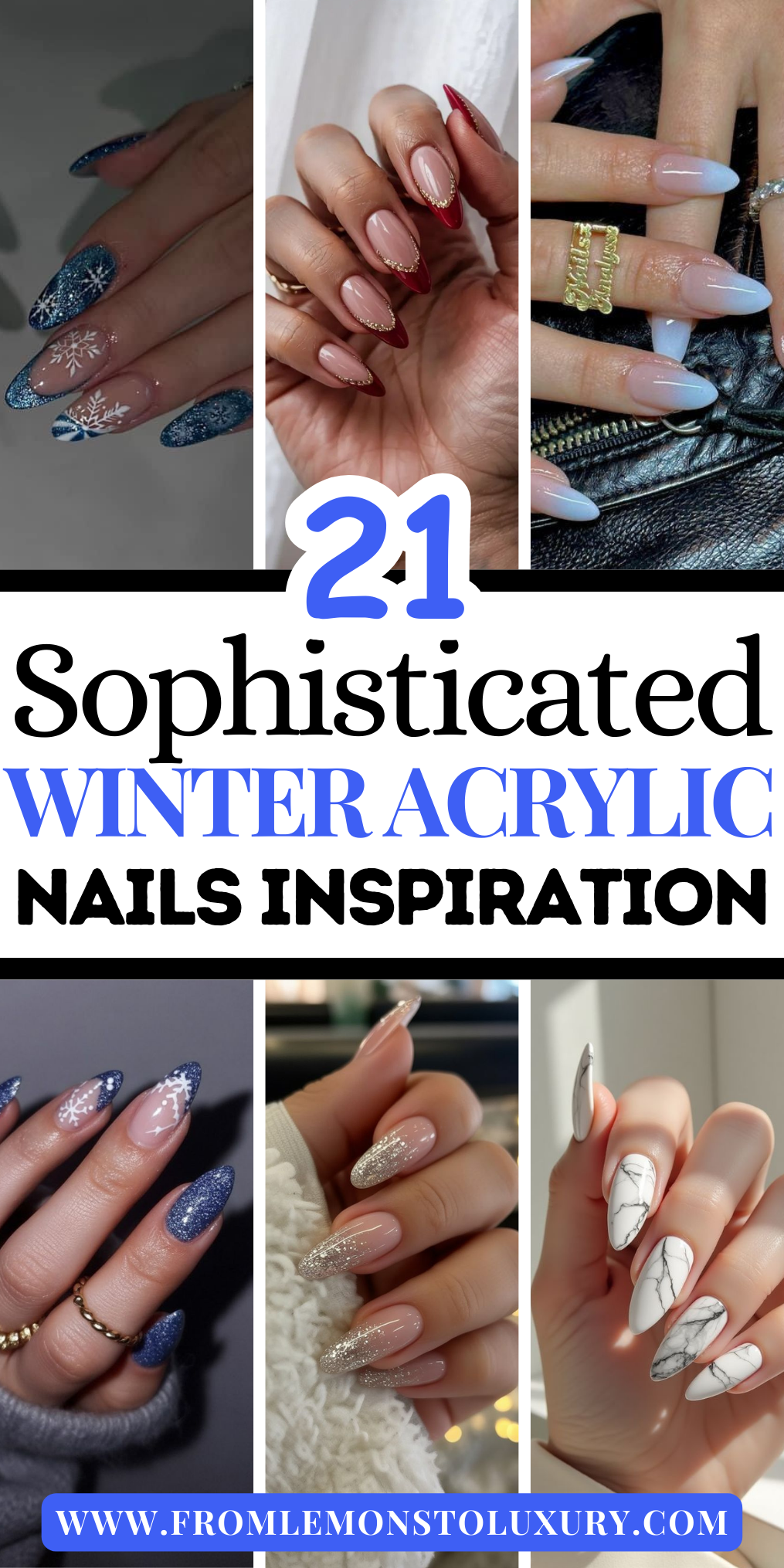 21+ Seasonal and Stylish Winter Acrylic Nails - From Lemons To Luxury
