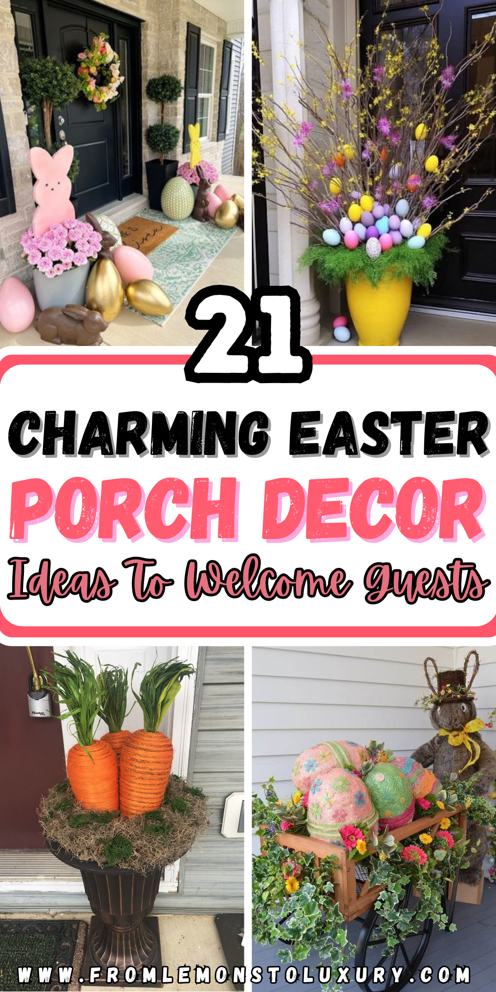 21+ Charming Easter Porch Decor Ideas To Welcome Guests - From Lemons ...
