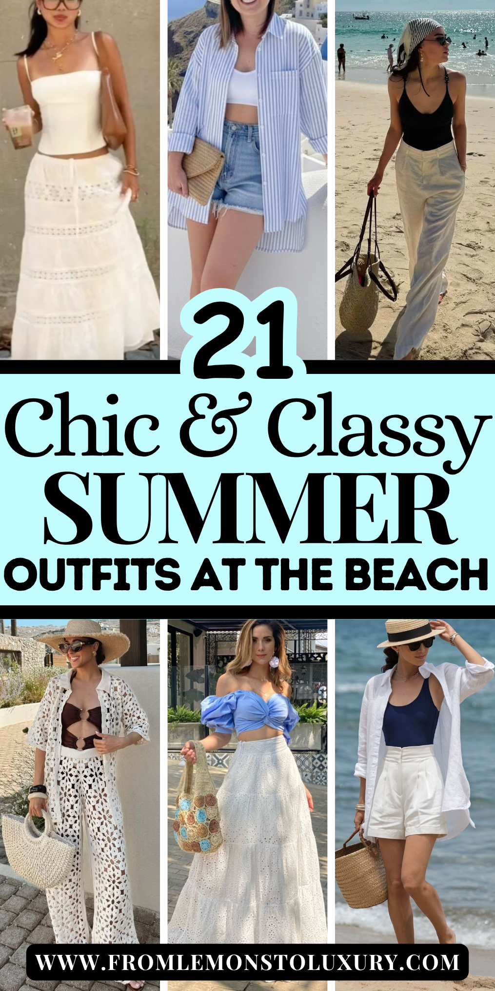 21+ Classy Summer Outfits You Can Wear At The Beach - From Lemons To Luxury